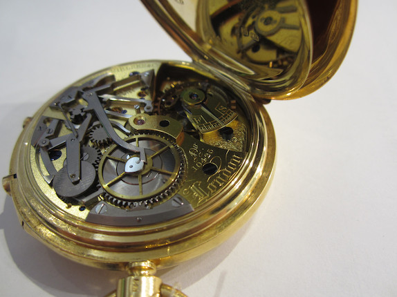 Bonhams : Nicole, Nielsen & Co., London. A fine 18ct gold keyless wind ...