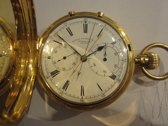 Bonhams : Nicole, Nielsen & Co., London. A fine 18ct gold keyless wind ...