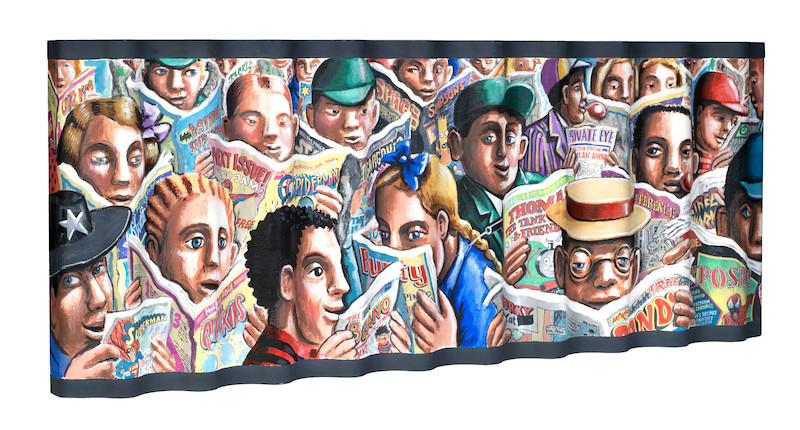 Bonhams : Pamela Jane Crook (British, born 1945) 'Another Comic Strip'