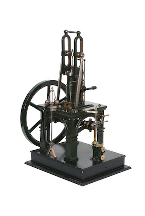 Bonhams : A MODEL OF A SINGLE CYLINDER TABLE ENGINE, CIRCA 1820,