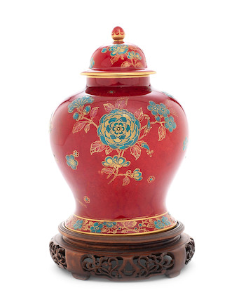 Bonhams : Doulton Burslem an Enamelled Flambé Pot-Pourri and Cover ...