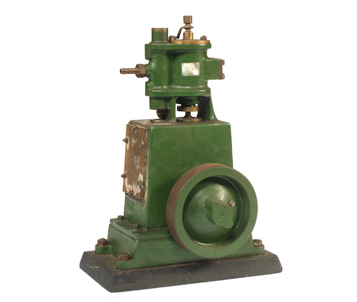 Bonhams : An inverted single cylinder vertical steam engine,