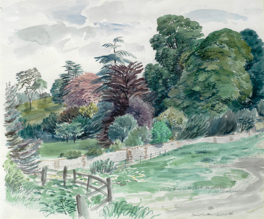 Bonhams : Stanley Roy Badmin R.W.S. (British, 1906-1989) Study Trees in ...