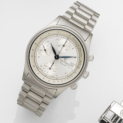 Bonhams : Chronoswiss. A stainless steel automatic calendar chronograph ...