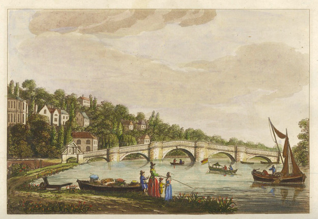 Bonhams : IRELAND (SAMUEL) Picturesque Views on the River Thames, 2 vol ...