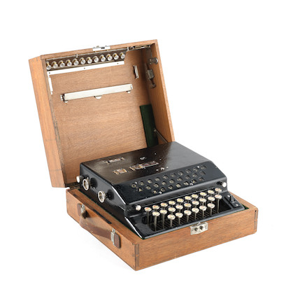 Bonhams : A rare Hagelin B-21 electromechanical cipher machine, Swedish ...