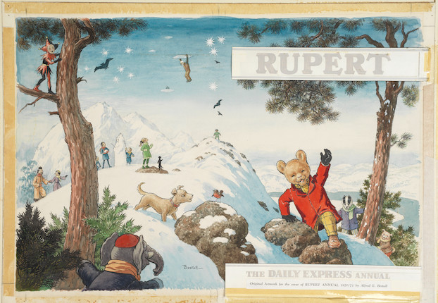 Bonhams : RUPERT BEAR BESTALL (ALFRED E.) Original cover artwork for ...