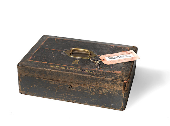 Bonhams : CHURCHILL DESPATCH BOX Despatch box, stamped 'The Rt. Hon ...
