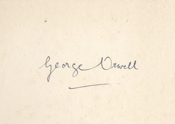 Bonhams : ORWELL (GEORGE) Coming Up for Air, FIRST EDITION, second ...
