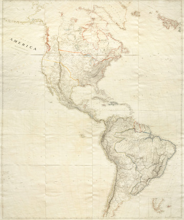 Bonhams : ARROWSMITH, AARON. 1750-1823. Map of America ... Additions to ...