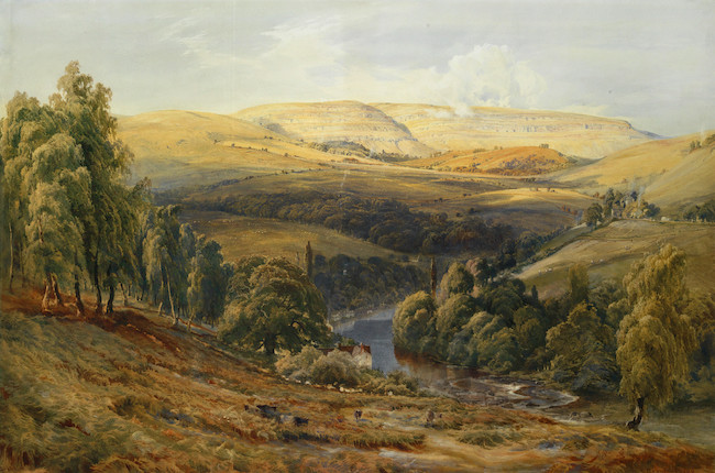 Bonhams : Bernard Walter Evans (British, 1848-1922) Valley of the Dee ...