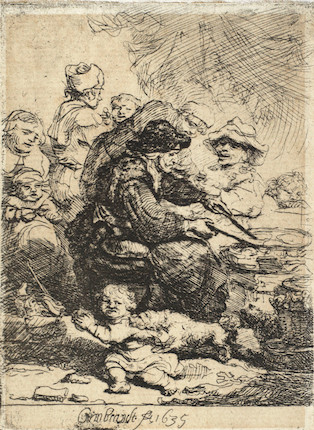 Bonhams : Rembrandt Harmensz van Rijn (Dutch, 1606-1669) The Pancake ...
