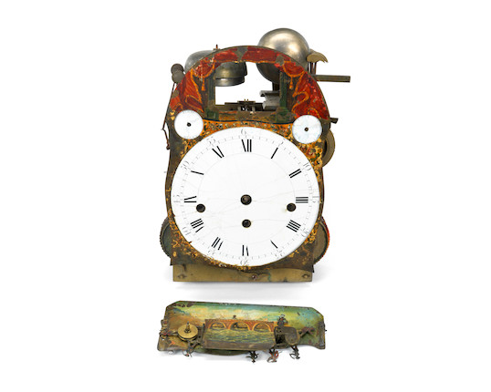 Bonhams : A George III automaton quarter striking and musical bracket ...