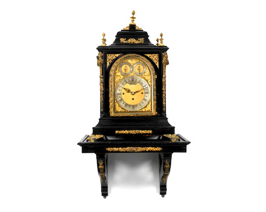 Bonhams : A late 19th century ebonised and gilt brass mounted musical ...