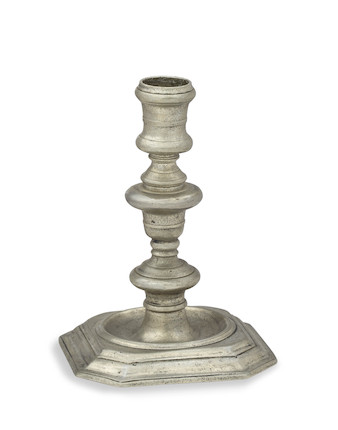 Bonhams : A William & Mary large pewter candlestick, circa 1690 By ...