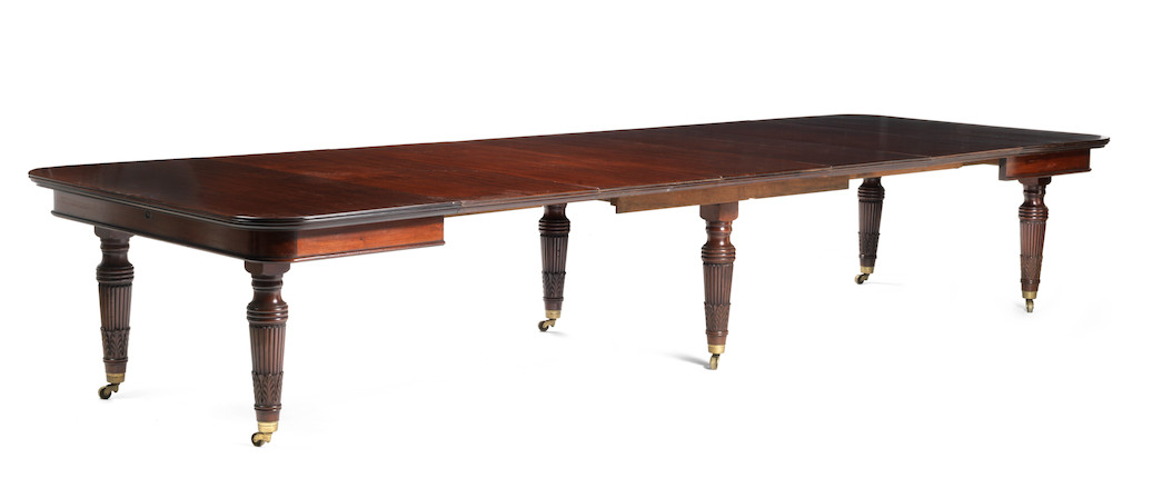 Bonhams : A Victorian carved mahogany dining table attributed to ...