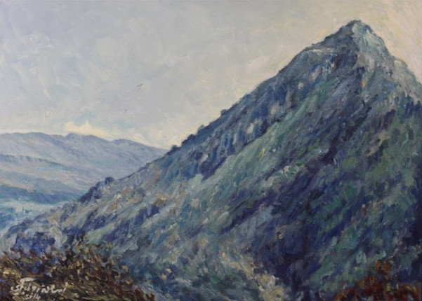 Bonhams : Oussama Baalbaki (Lebanon, born 1978) Untitled (Mountain Scene)
