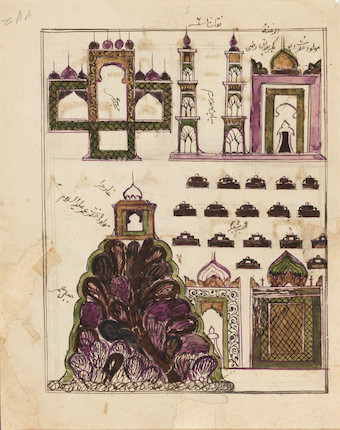 Bonhams : Two bifolia from a dispersed manuscript of symbolic diagrams ...