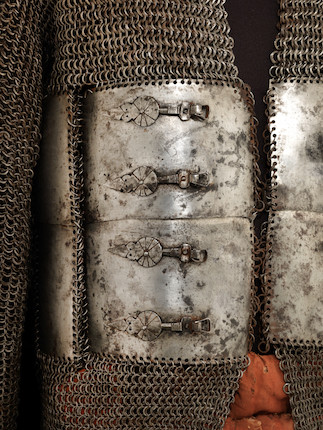 Bonhams : A Deccani chain-mail and plate suit of armour India, 17th ...