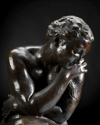 Bonhams : Aimé-Jules Dalou, (French, 1838-1902) A bronze figure of 'Baigneuse Avant Le Bain ...