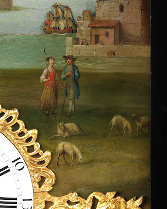 Bonhams : A fine and rare ebonised mid 18th century ten tune organ ...