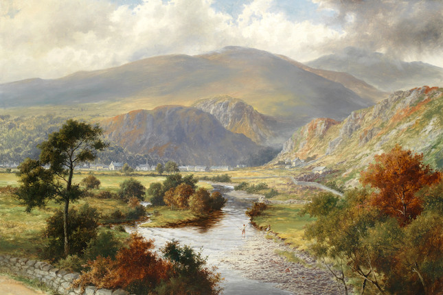 Bonhams : William Henry Mander (British, 1850-1922) Beddgelert from the ...