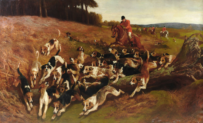 Bonhams : John Charlton, RBA, RI, ROI (British, 1849-1917) A hot scent