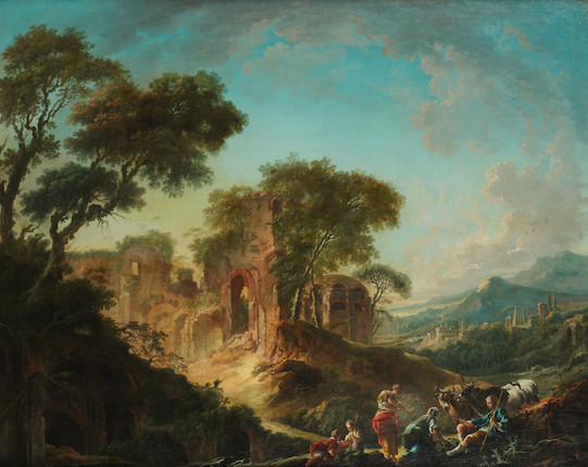 Bonhams : Nicolas-Jacques Juliard (French, 1715-1790) Drovers with ...