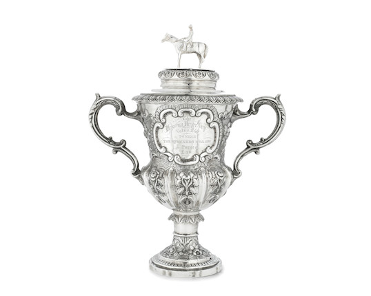 Bonhams : A George IV Irish silver horse racing trophy cup maker's mark ...