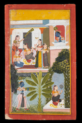 Bonhams : An illustration from the Rasikapriya of Keshav Das within the ...