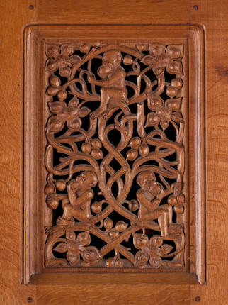 Bonhams : Sir Robert Lorimer, an oak armoire for Balmanno castle ...