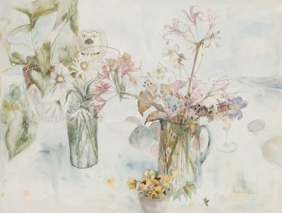 Bonhams : Joan Renton, RSW (British, born 1935) Last of the Summer Flowers