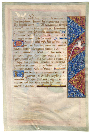 Bonhams : ILLUMINATED MANUSCRIPT LEAF Pentecost, artistic milieu of ...
