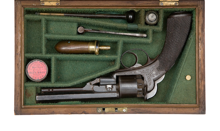Bonhams : A Cased 80-Bore Percussion Pryse & Cashmore (Daw) Patent Self ...