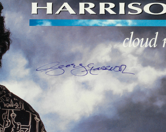 Bonhams : George Harrison An autographed copy of the album 'Cloud 9', 1987,