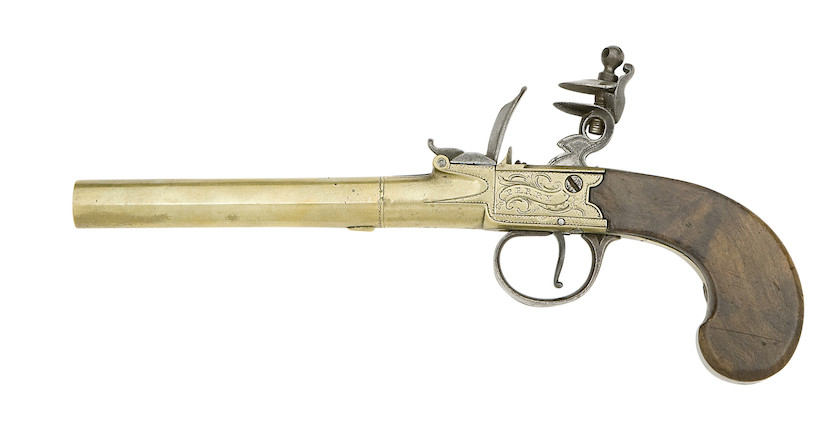 Bonhams : A 54-Bore Flintlock Box-Lock Pistol