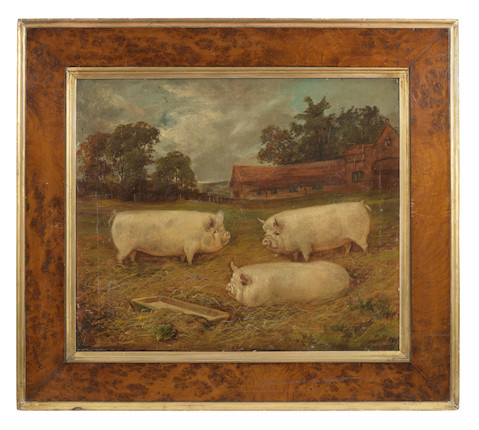 Bonhams : E. S. England (British, 19th/20th century) Three Large White ...