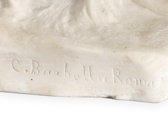 Bonhams : Constantino Barbella (Italian, 1852-1945) A carved white ...