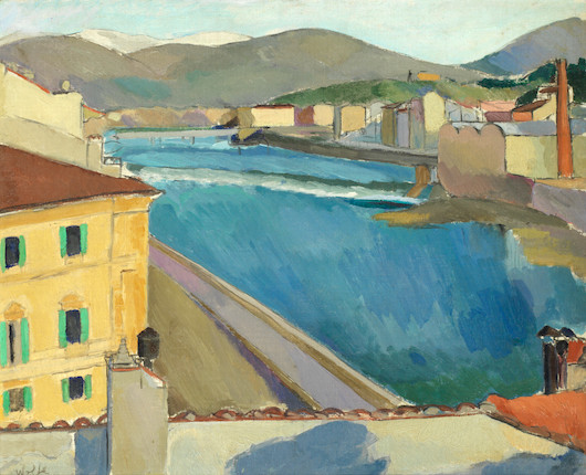Bonhams : Edward Wolfe (South African, 1897-1982) The Arno, Florence, 1924