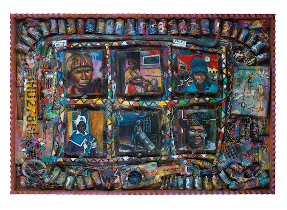 Bonhams : Willie Bester (South African, born 1956) Six Women (1995) 125 ...