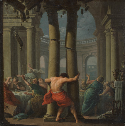 Bonhams : Roman School, circa 1700 Samson and Delilah; Samson and the ...