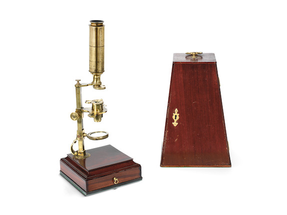 Bonhams A George Adams Senior Cuff Type Microscope English Mid 18th