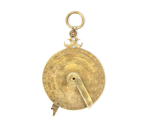 Bonhams : A brass combined nocturnal and altitude sun-dial, French, Mid ...