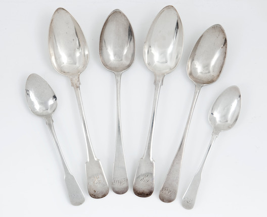 Bonhams : A collection of various provincial silver spoons to include ...