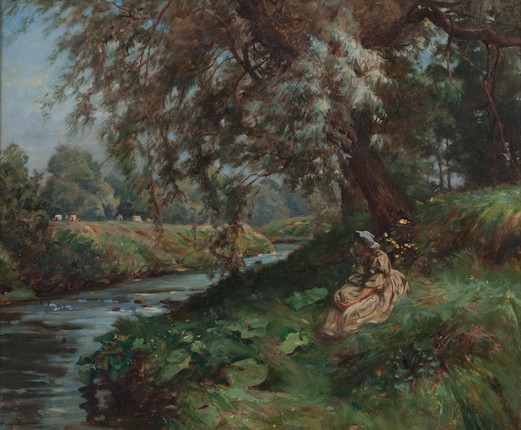 Bonhams : Robert Payton Reid ARSA (British, 1859-1945) On the River ...