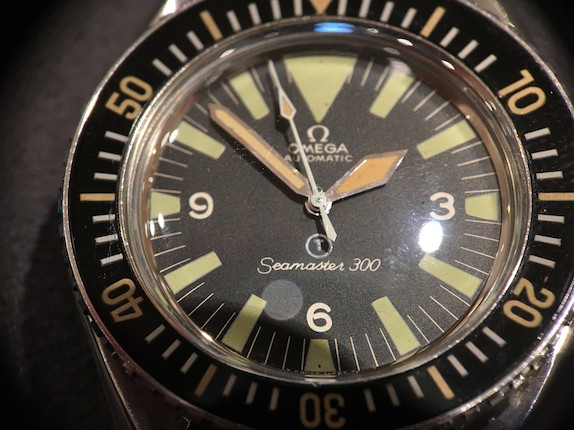 Bonhams : Omega. A stainless steel military issue automatic centre ...