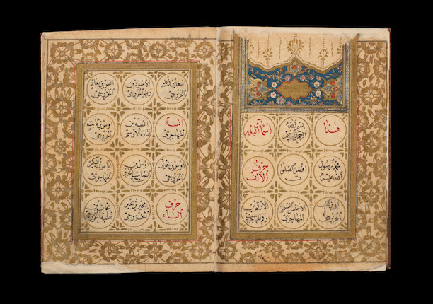 Bonhams : Asma' al-Badr, The Names of Badr, an illuminated manuscript ...