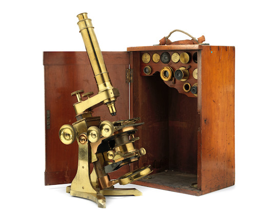 Bonhams : An early Andrew Ross compound monocular microscope, English ...
