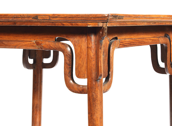 Bonhams : A very rare Huanghuali square 'Immortals' table, Baxian zhuo ...