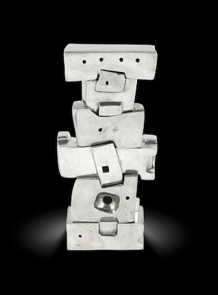 Bonhams : Saloua Raouda Choucair (Lebanese, 1916-2017) Poem height 35cm